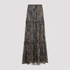 Etro Long Silk Skirt
