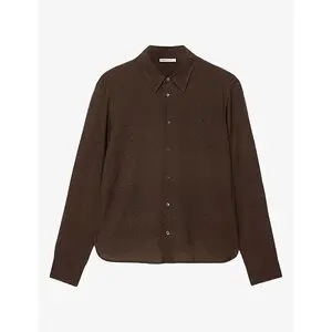 ALLSAINTS Fade Polka-dot Long-sleeve Cotton Shirt - Brown