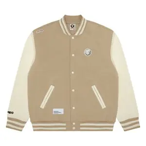 AAPE Moonface Patch Jacket 'beige/grey - Tan