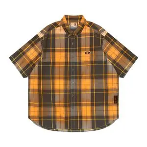 AAPE Moonface Check Shirt /yellow - Grey