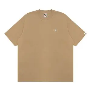 AAPE Now Moonface Logo Short Sleeve Tee 'beige - Tan