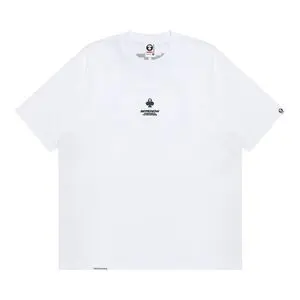 AAPE Now Clover Moonface Logo Short Sleeve Tee - White