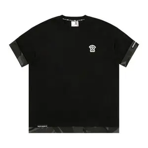 AAPE Now Moonface Logo Short Sleeve Tee - Black