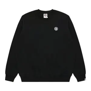 AAPE Now Moonface Crewneck Sweater - Black