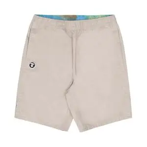 AAPE Moonface Embroidered Reversible Camo Shorts 'beige/grey - Tan