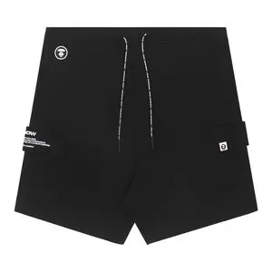 AAPE Moonface Drawstring Sweat Shorts - Black