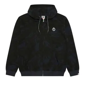 AAPE Now Spades Moonface Camo Hoodie /navy - Grey