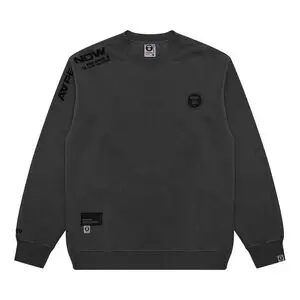 AAPE Moonface Patch Sweatshirt - Black