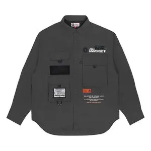 AAPE Moonface Multipocket Shirt - Grey