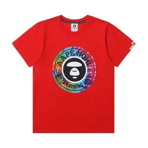 AAPE Tie-dye Logo Tee /light - Red