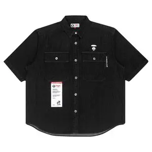 AAPE Moonface Short Sleeve Shirt - Black