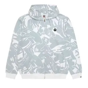 AAPE Now Spades Moonface Camo Hoodie /multi - White