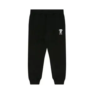 AAPE Moonface Embroidered Sweatpants - Black