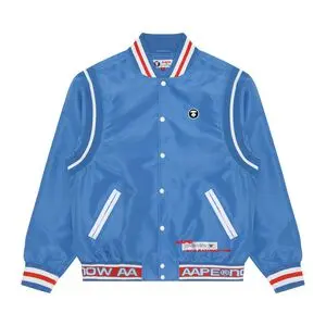 AAPE Moonface Patch Jersey Jacket /light - Blue