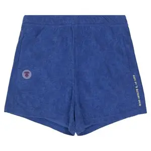 AAPE Moonface Patterned Textured Sweat Shorts /dark - Blue