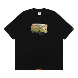 AAPE R Graphic-print Short Sleeve Tee - Black
