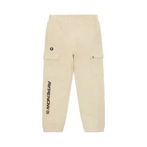 AAPE Now Moonface Sweat Pants 'beige/heather - Tan