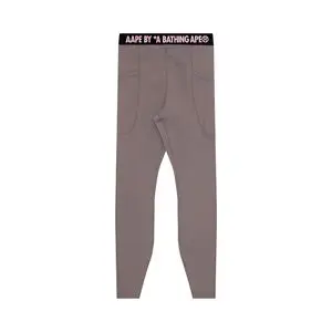 AAPE Moonface Printed Leggings 'beige