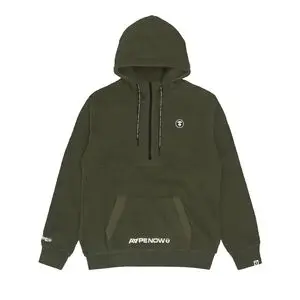 AAPE Zipped Neck Hoodie 'khaki - Tan