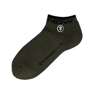 AAPE Moonface Embroidered Ankle Socks 'khaki/grey - Tan