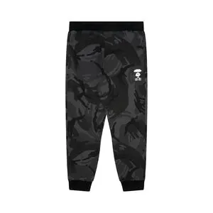 AAPE Moonface Embroidered Camo Sweatpants /multi - Black