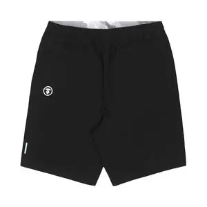 AAPE Moonface Embroidered Reversible Camo Shorts - Black