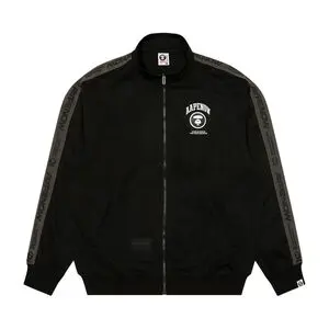 AAPE Moonface Patch Track Jacket - Black