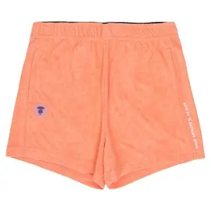 AAPE Moonface Patterned Textured Sweat Shorts - Orange