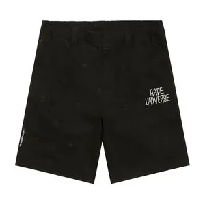 AAPE Unvs Moonface Logo Shorts - Black