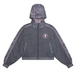 AAPE Moonface Camo-panelled Hooded Zip Jacket /dark - Blue