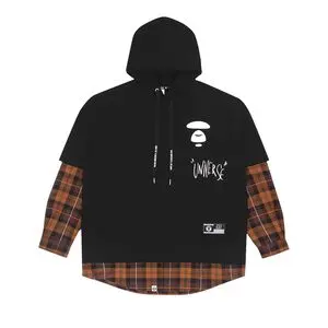 AAPE Moonface Layered Hoodie - Black