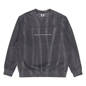AAPE Embroidered Tie-dye Sweatshirt /black - Grey
