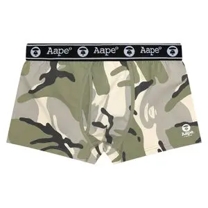 AAPE Moonface Logo Camo Boxer Briefs 'khaki/beige - Tan