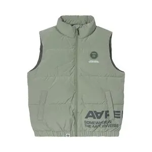 AAPE Moonface Patch Down Vest 'khaki/light - Tan