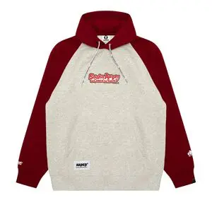 AAPE R Printed Hoodie 'burgundy - Red