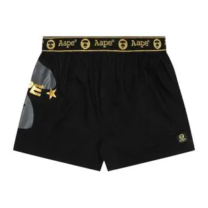 AAPE Moonface Printed Boxers - Black