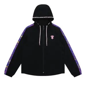 AAPE BY *A BATHING APE Moonface Hooded Zip Jacket - Black