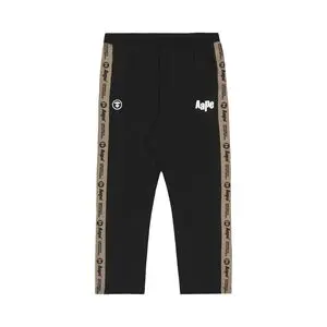 AAPE Moonface Patch Sweat Track Pants - Black