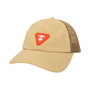 AAPE Moonface Mesh Panelled Cap 'beige/light - Tan