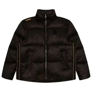 AAPE Moonface Patch Reversible Puffer Jacket - Brown