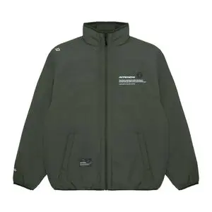 AAPE Moonface Patch Zip-up Jacket 'khaki/grey - Tan