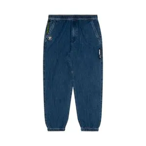 AAPE Moonface Tapered Relaxed Pants - Blue