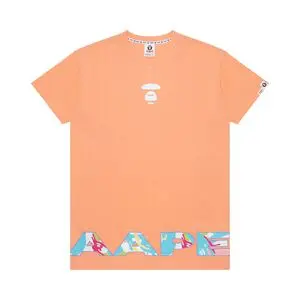 AAPE Moonface Printed Tee /light - Orange