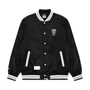 AAPE Moonface Patch Jersey Jacket - Black