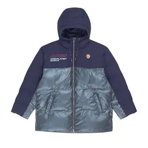 AAPE Moonface Panelled Down Jacket 'navy - Blue