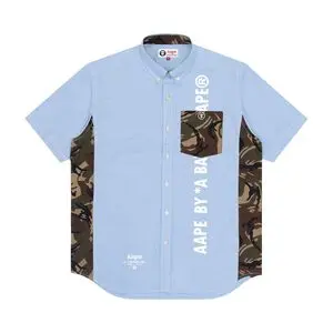 AAPE Camo Panel Shirt - Blue