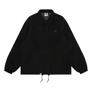 AAPE Now Moonface Logo Coach Jacket - Black