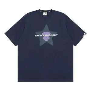 AAPE Unvs Graphic Tee 'navy - Blue