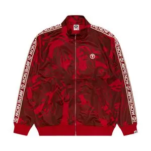 AAPE Now Moonface Camo Zip-up Jacket /multi - Red