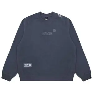 AAPE Moonface Patch Fleece Sweatshirt /light - Grey